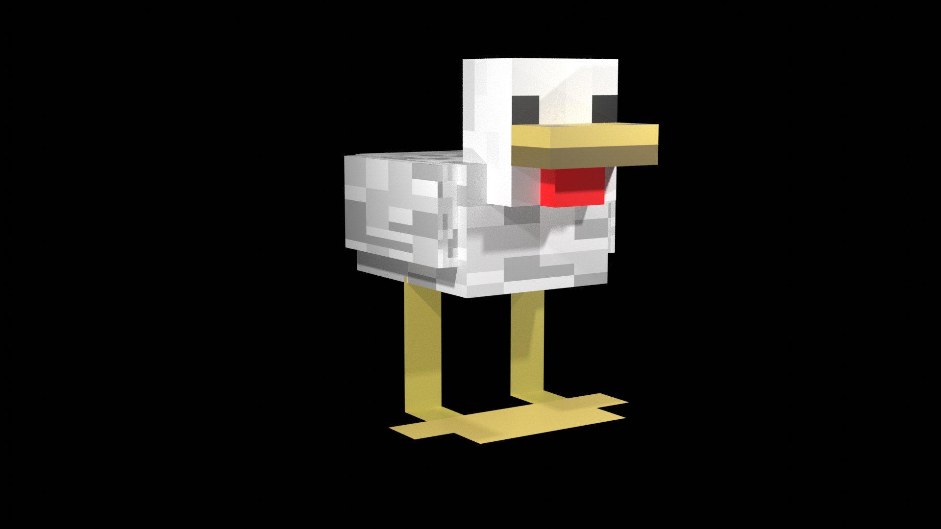 Minecraft Chicken 3D - TurboSquid 2126158