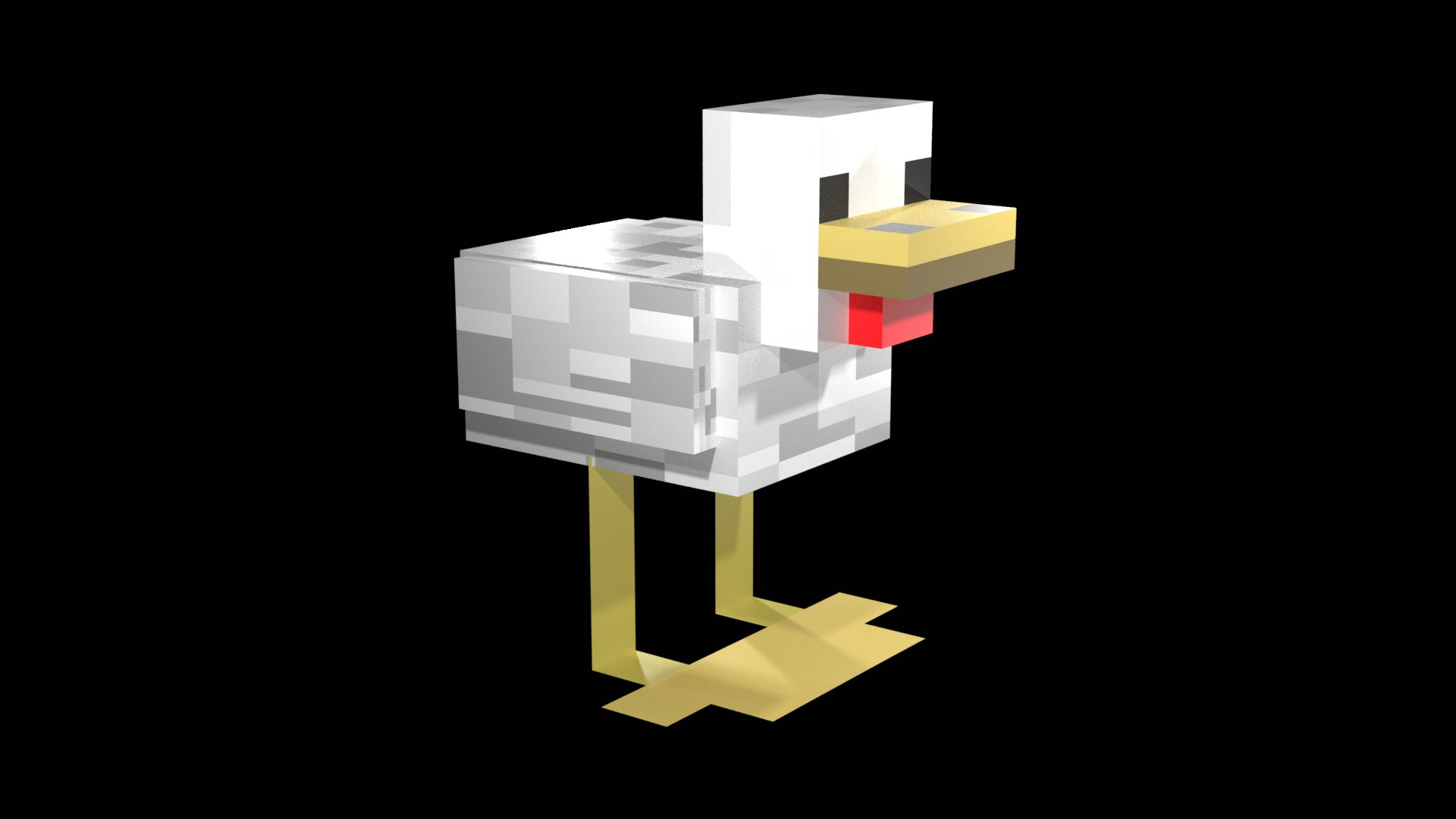 Minecraft Chicken 3D - TurboSquid 2126158