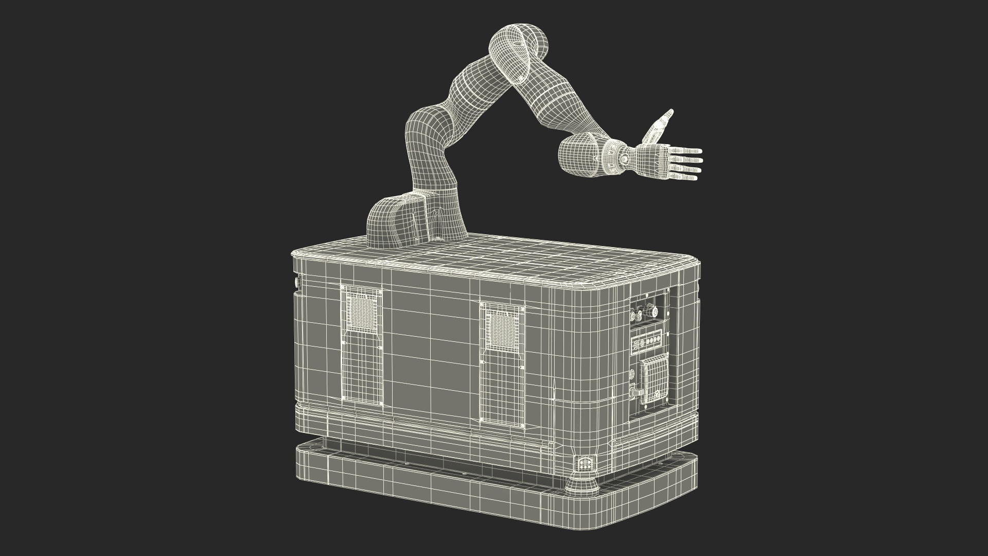 Mobile Robot KUKA And Dexterous Hand Rigged For Maya 3D Model ...