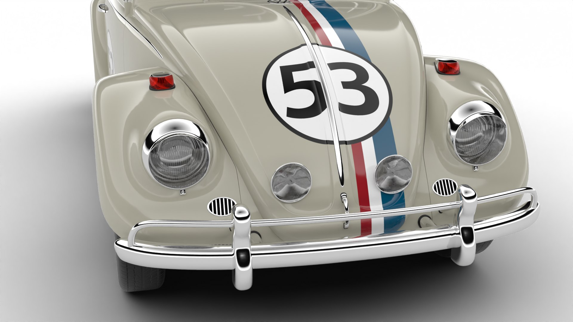 Volkswagen Beetle Herbie 1963 3d Model 3D Model - TurboSquid 2448833