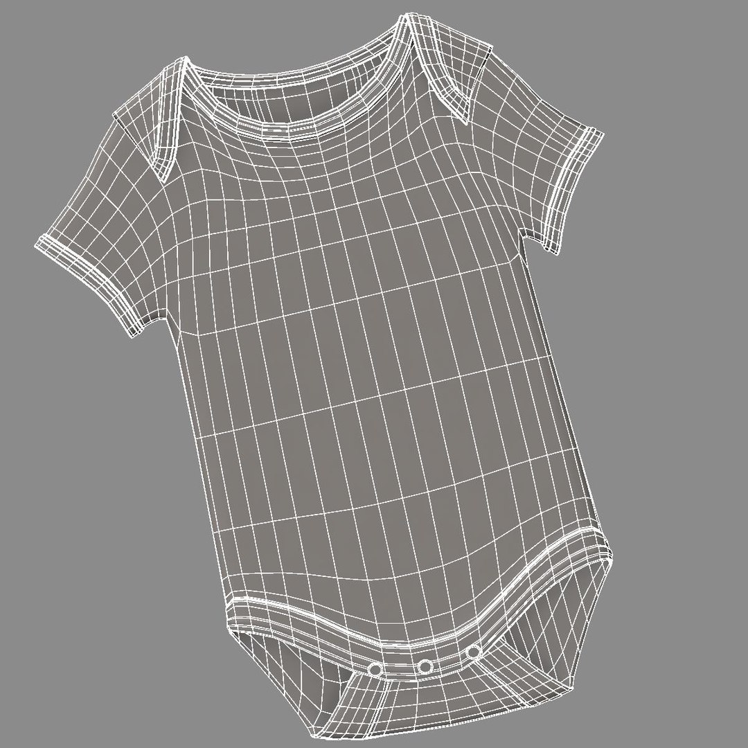 Baby Cloth Children 3d Obj