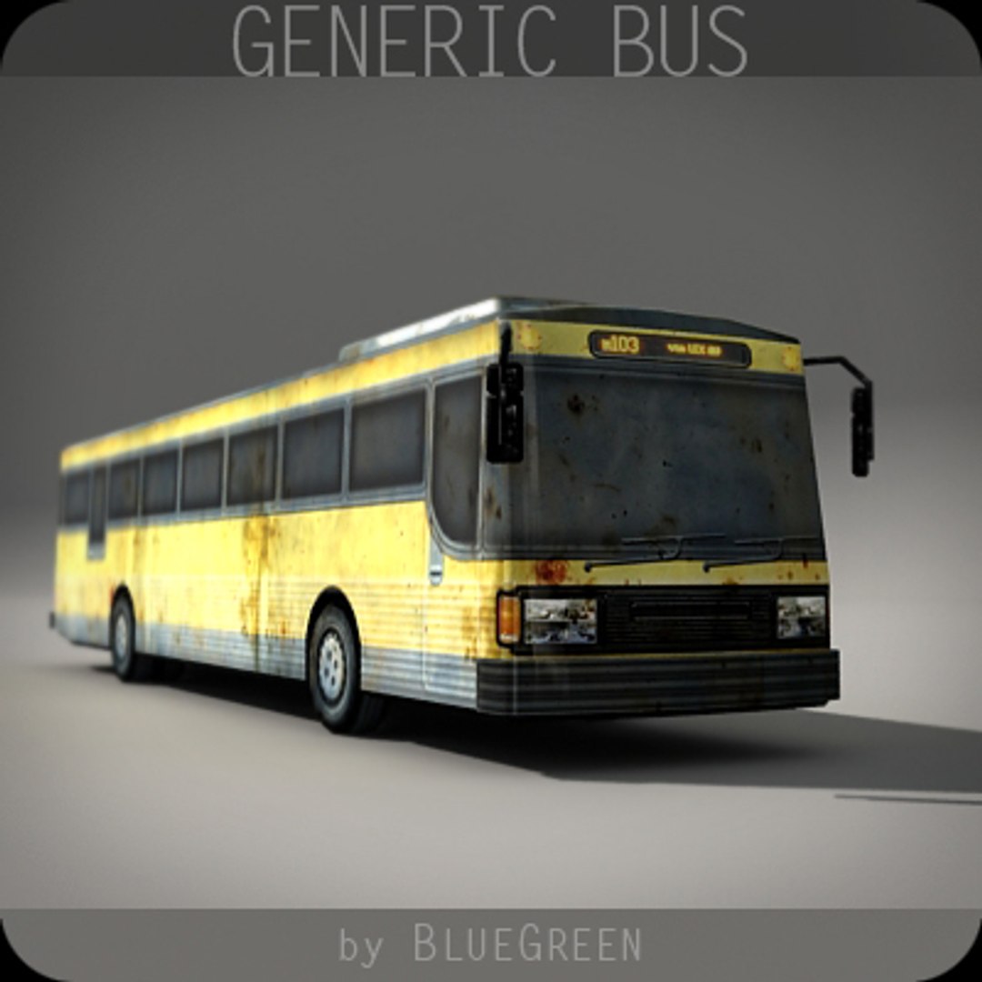 3d Model Realtime Generic Bus