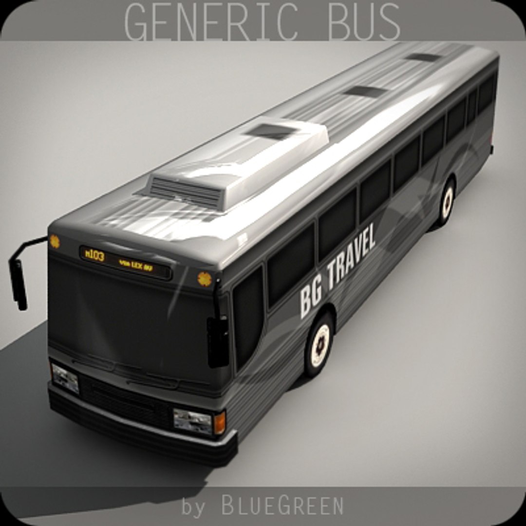 3d Model Realtime Generic Bus