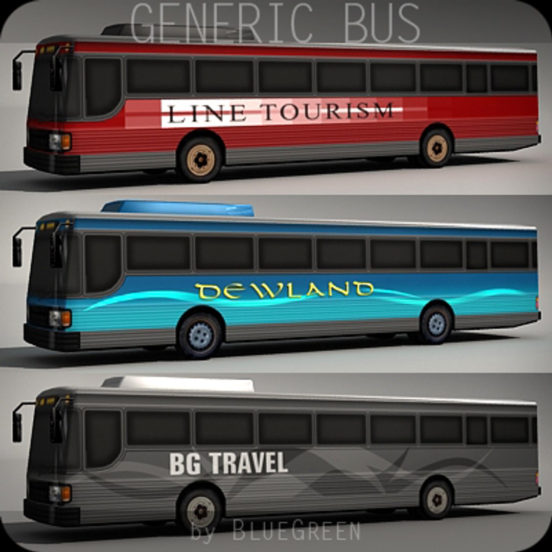 3d Model Realtime Generic Bus
