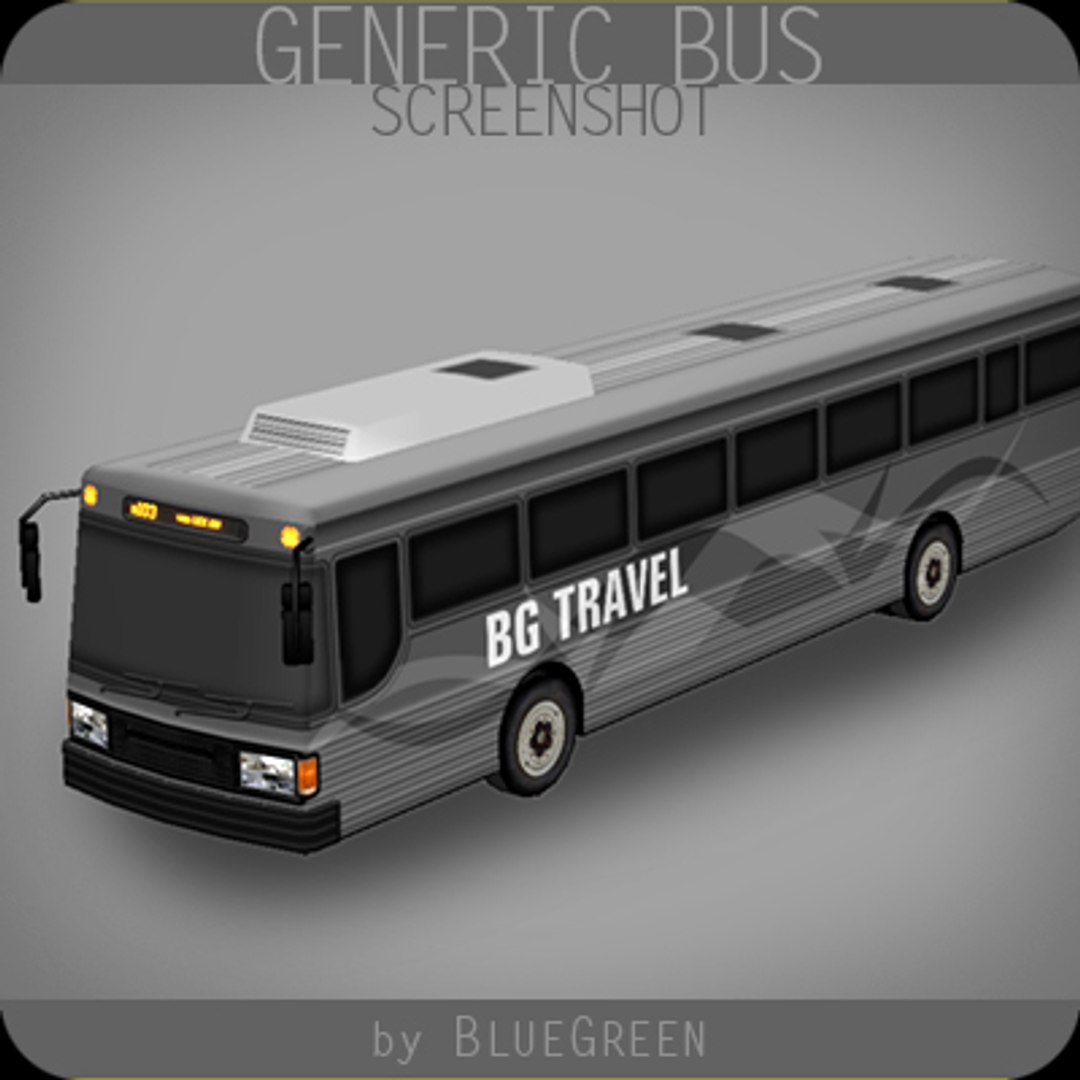 3d Model Realtime Generic Bus