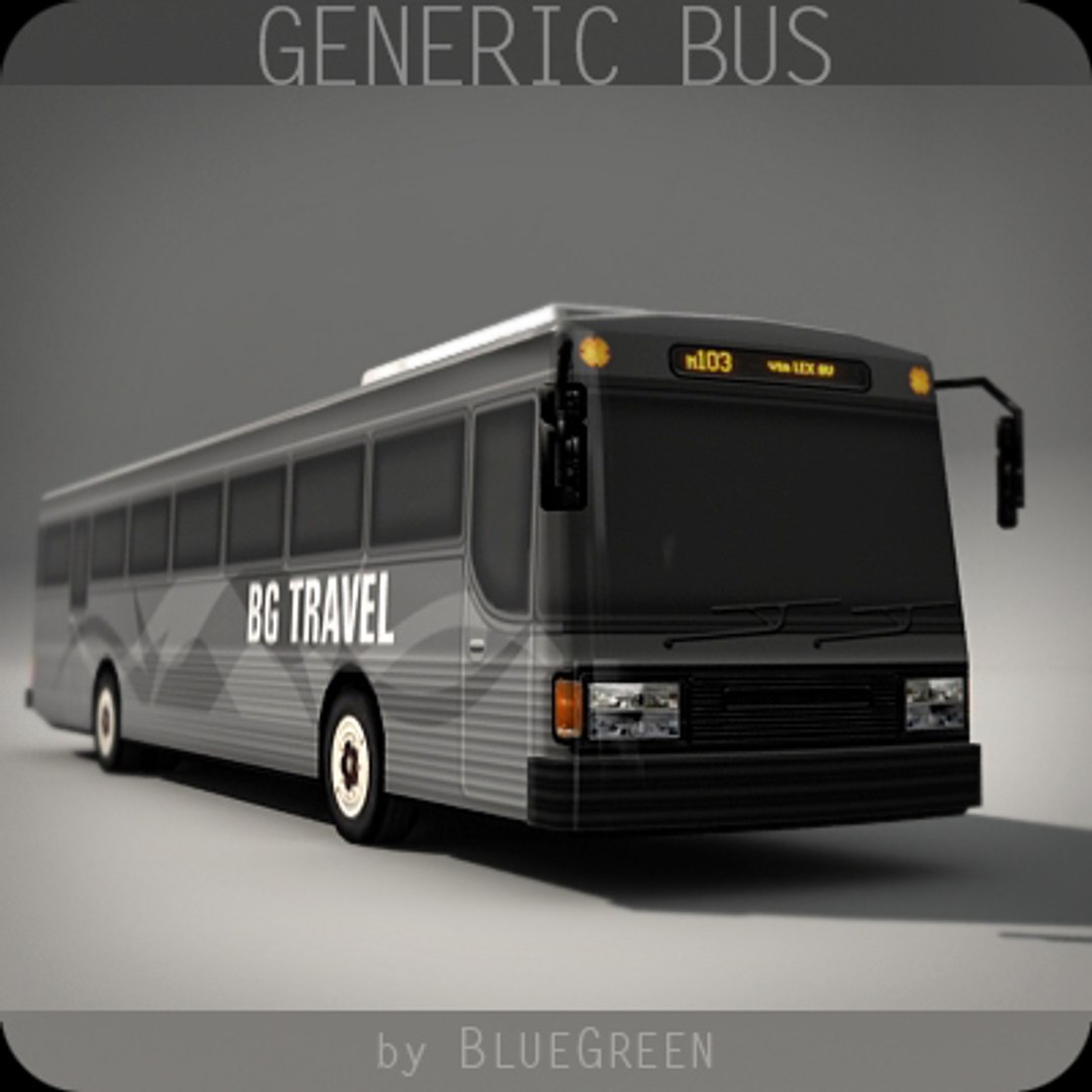3d Model Realtime Generic Bus
