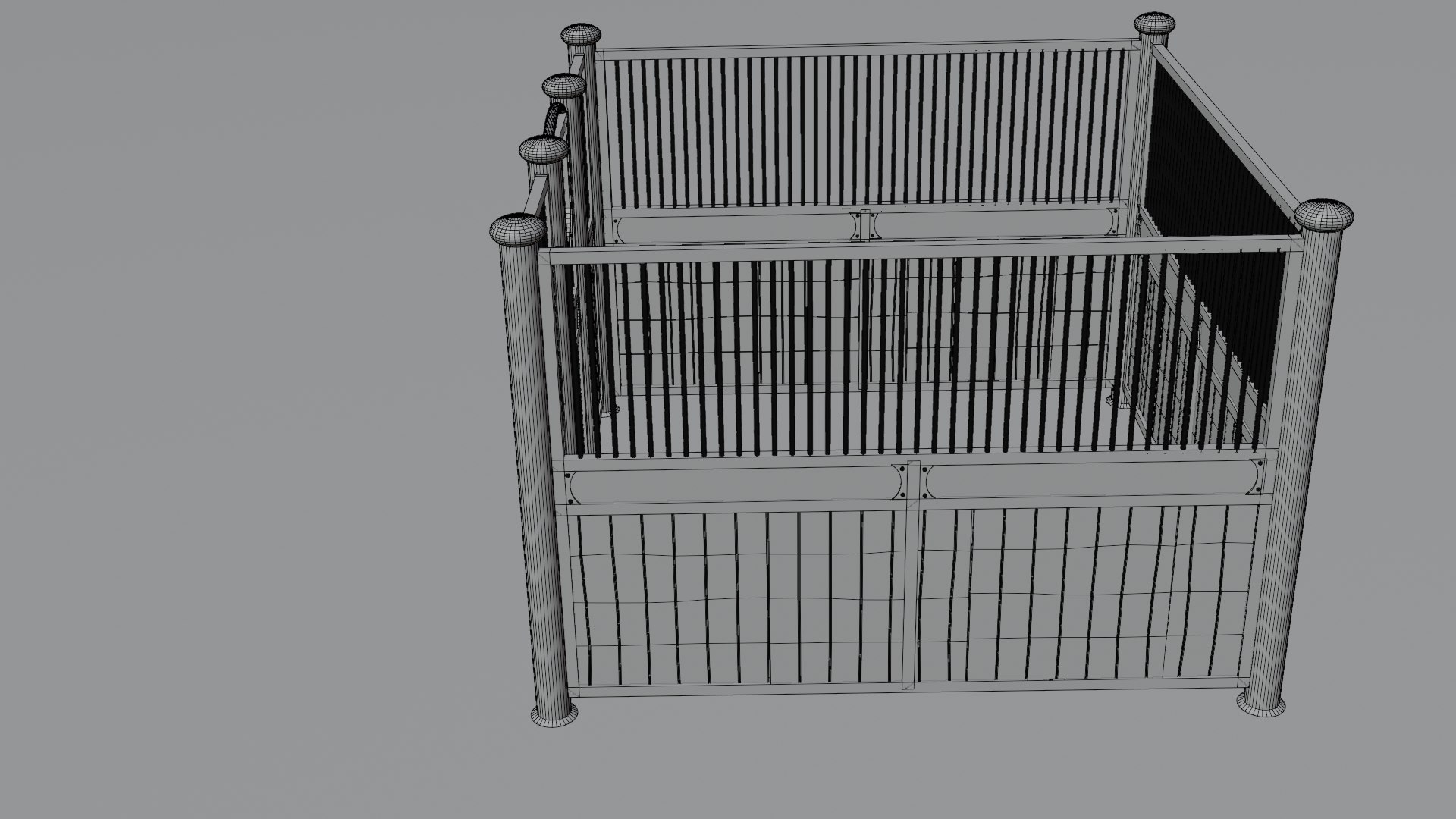 Horse Stall Model - TurboSquid 2165118