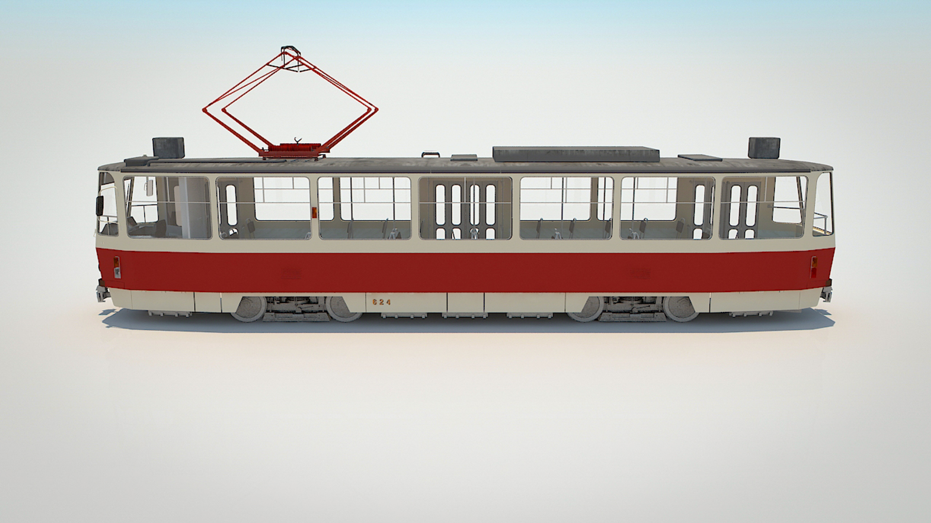 Tatra T6a5 Tram 3D Model - TurboSquid 1376522