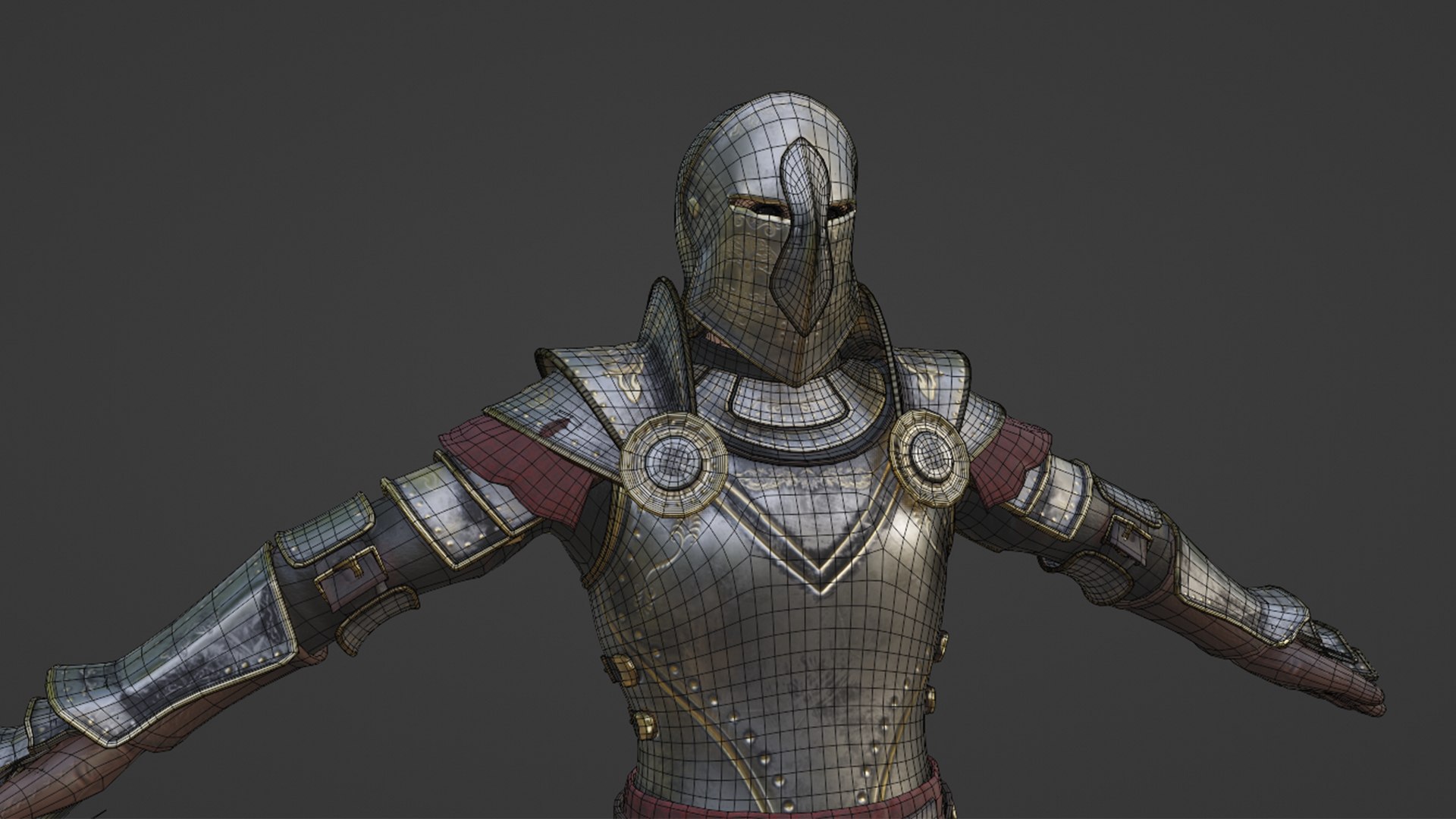 Realistic Rigged Warrior Medieval Knight Plate Armor Character 3D Model ...