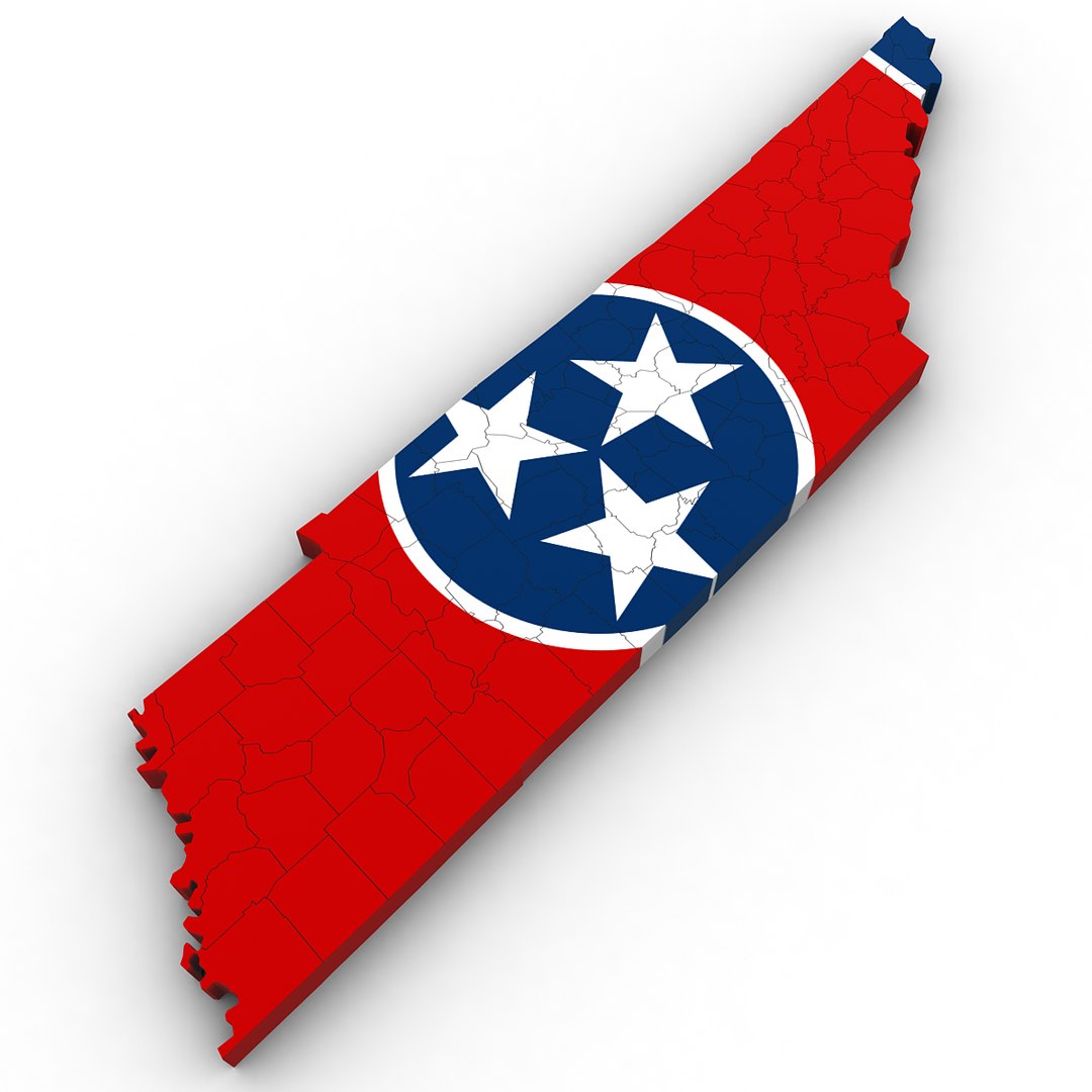3D Political Tennessee Model - TurboSquid 1302757
