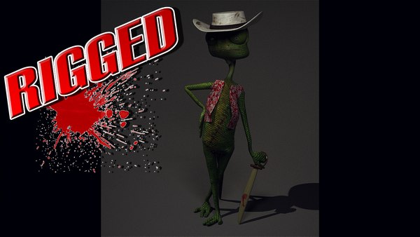 3d model lizard