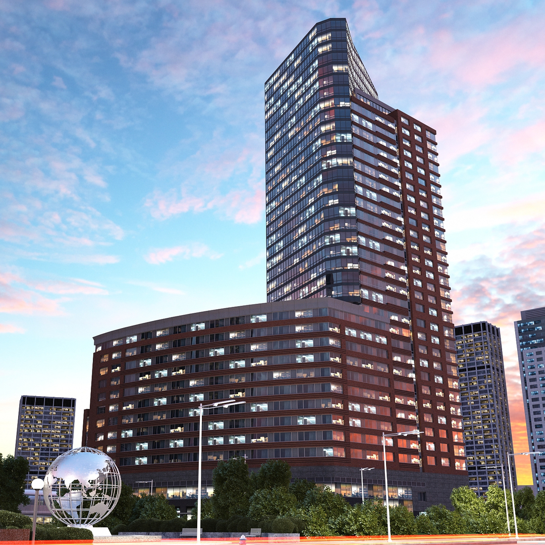 Buildings skyscrapers 3D model - TurboSquid 1384408