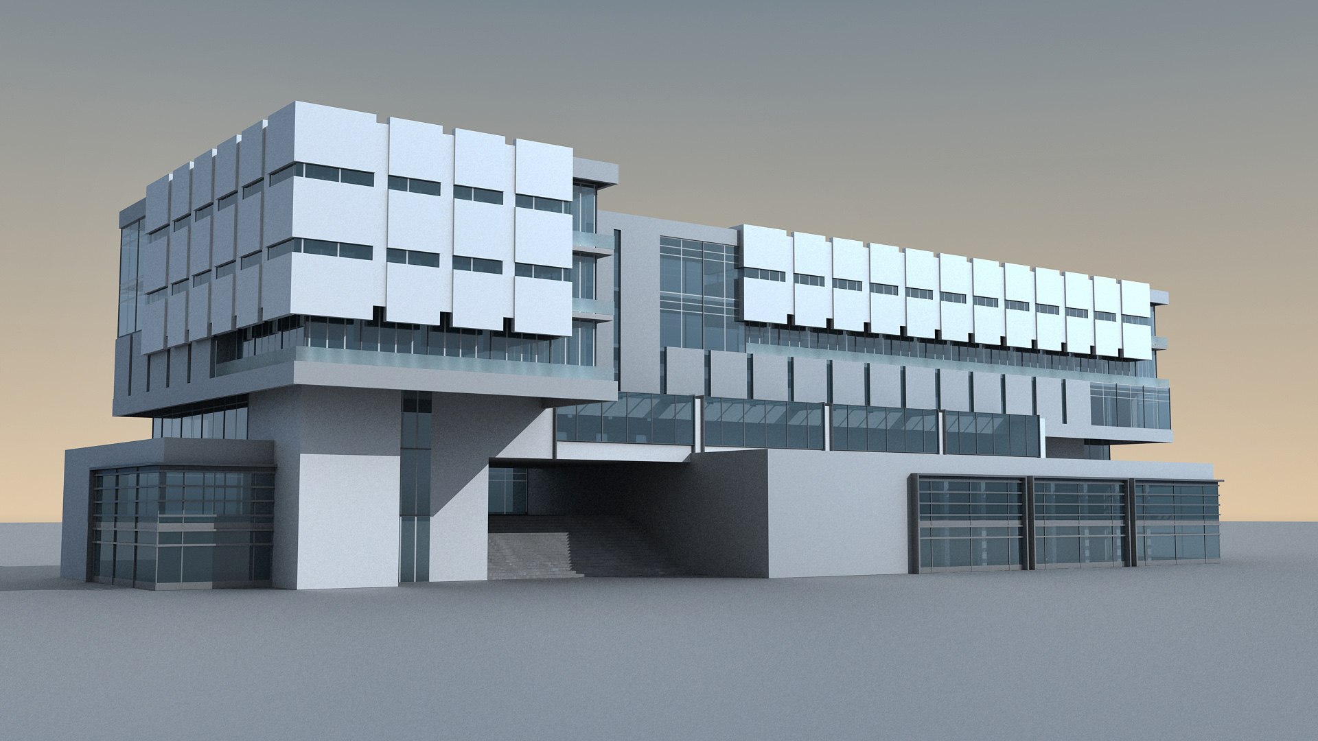 3D Modern Building 129 - TurboSquid 1721594