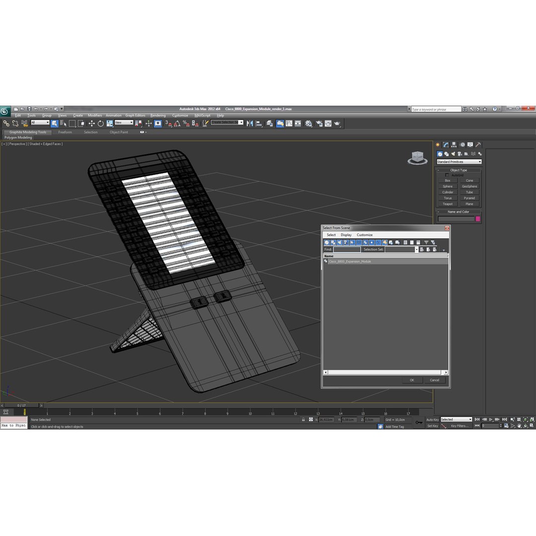 cisco 8800 expansion module 3d model