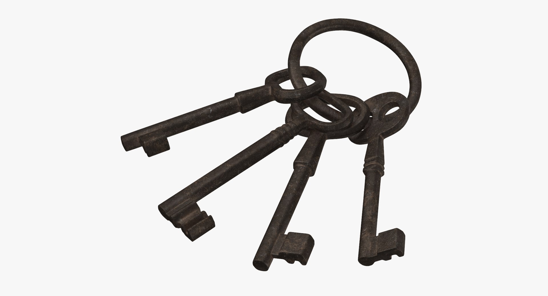 obj old skeleton keys ring