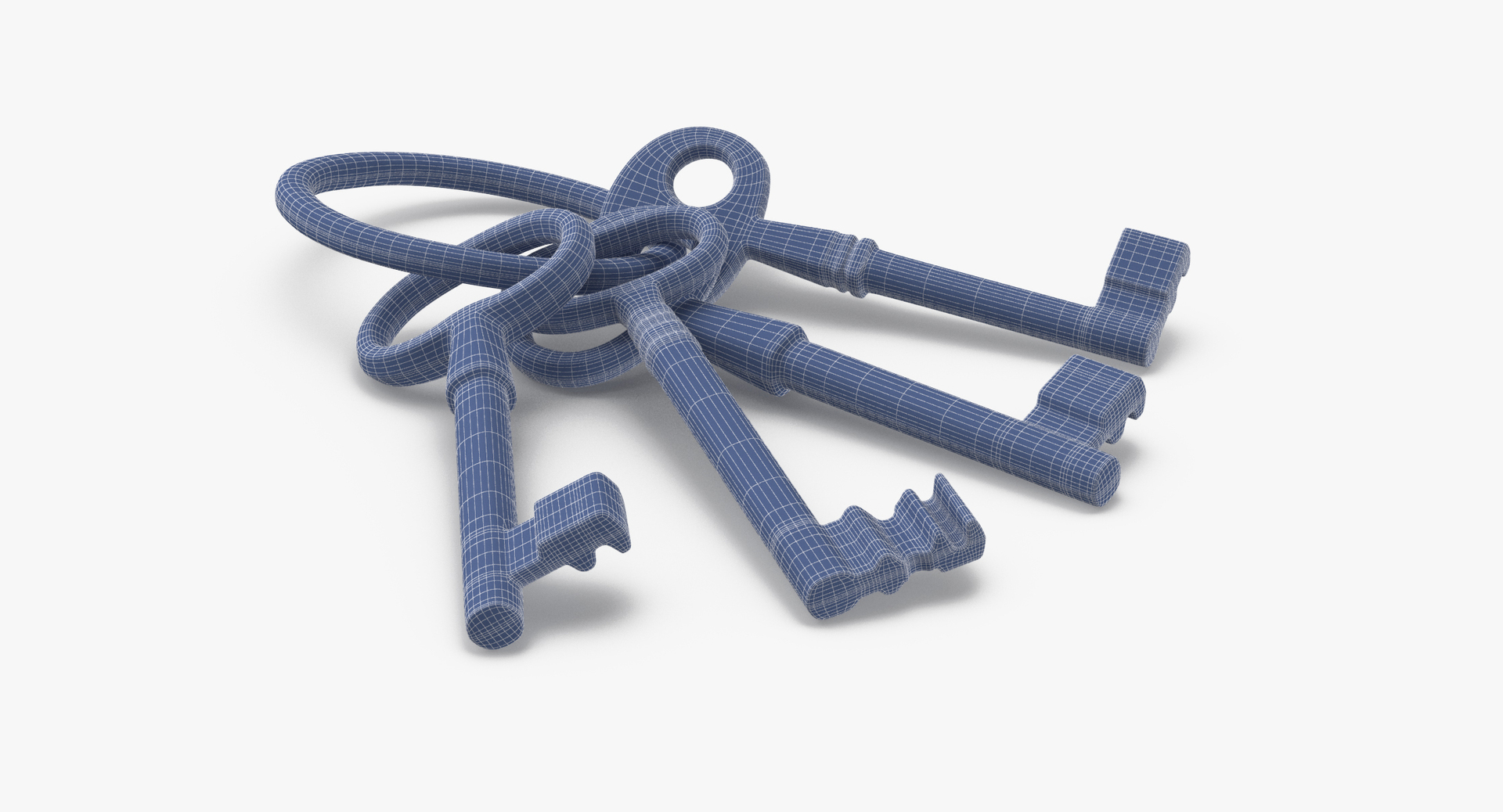 obj old skeleton keys ring