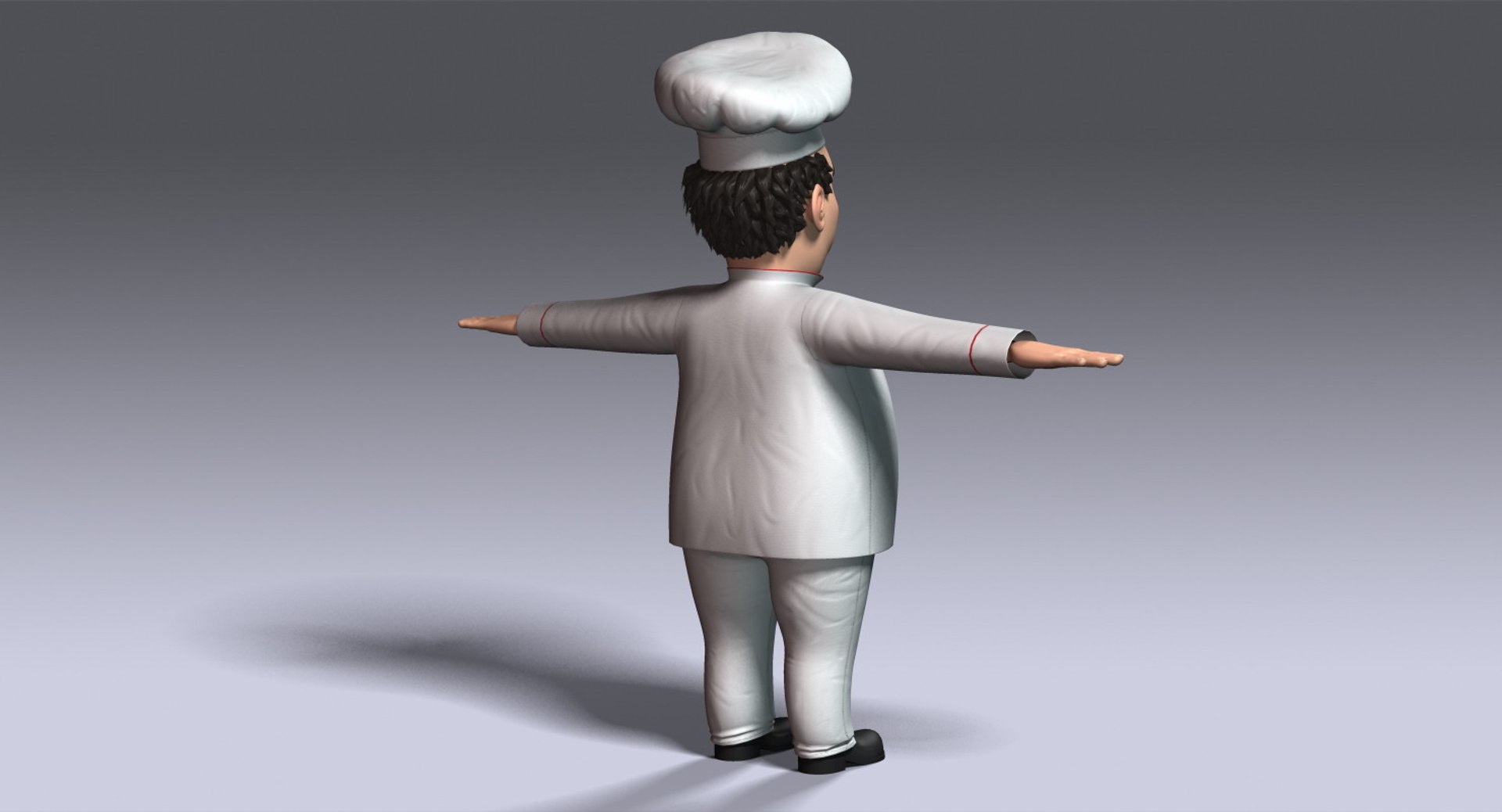 3D Cartoon Chef Character Model - TurboSquid 1236412