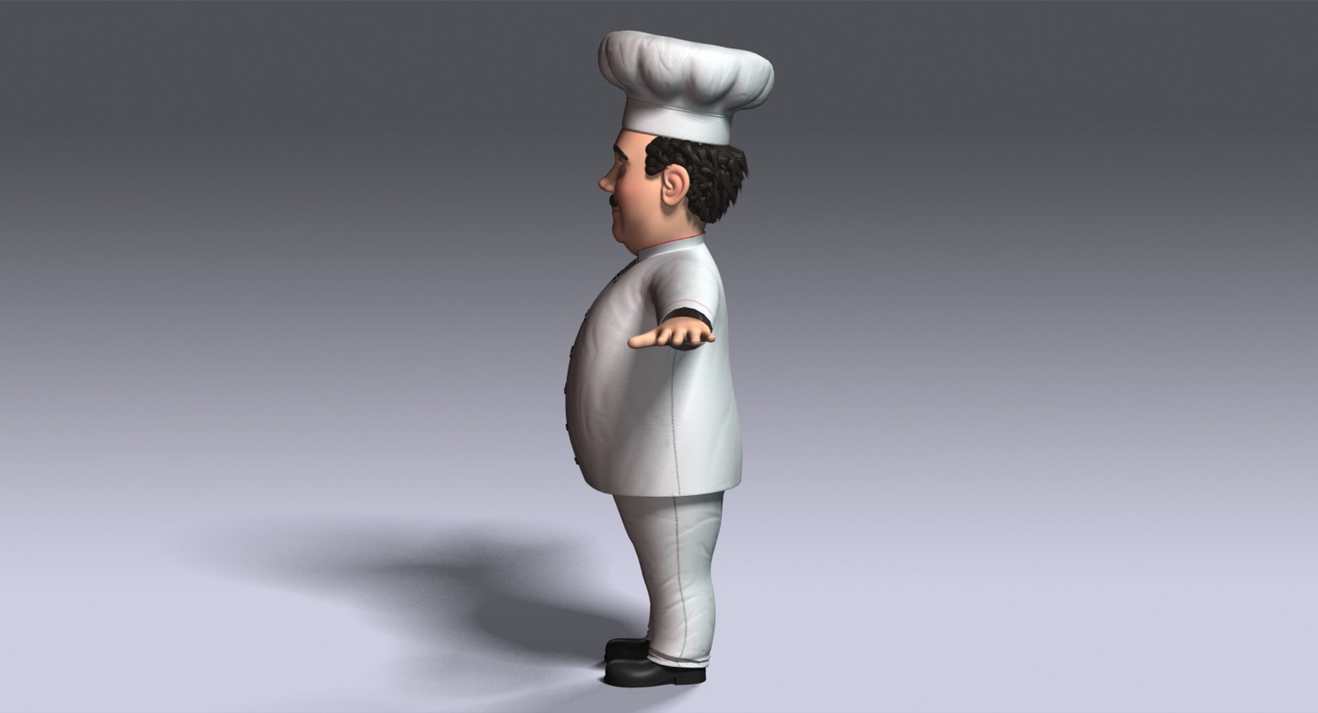 3D cartoon chef character model - TurboSquid 1236412