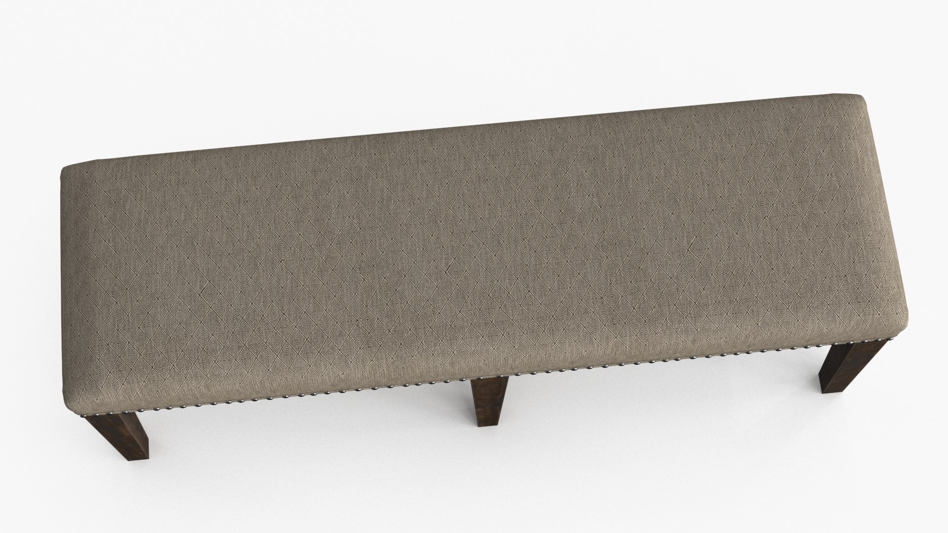 Backless Upholstered Dining Bench Oak 3D Model - TurboSquid 2128521