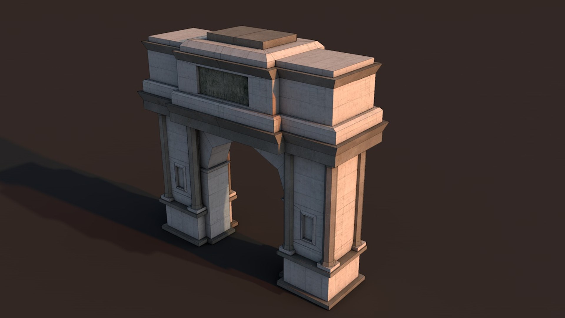 3D Rome Arch Model - TurboSquid 1339048