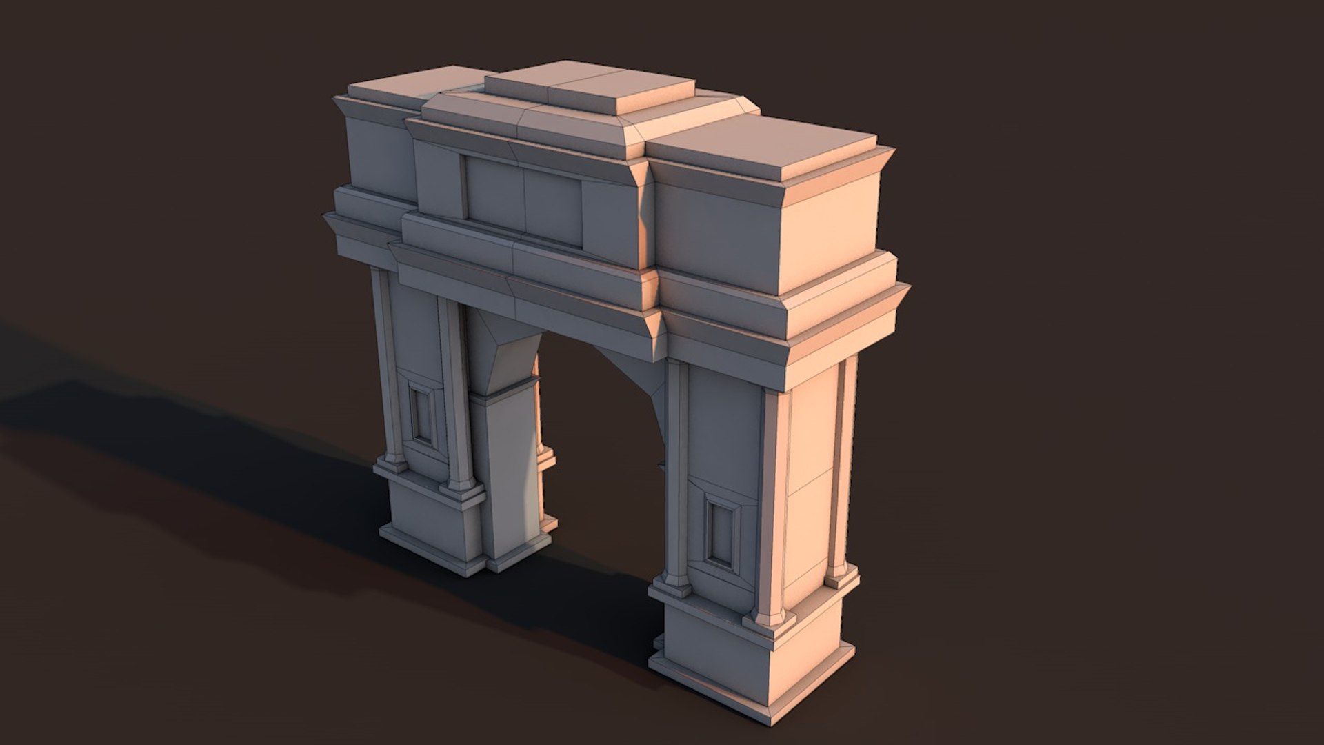 3D Rome Arch Model - TurboSquid 1339048