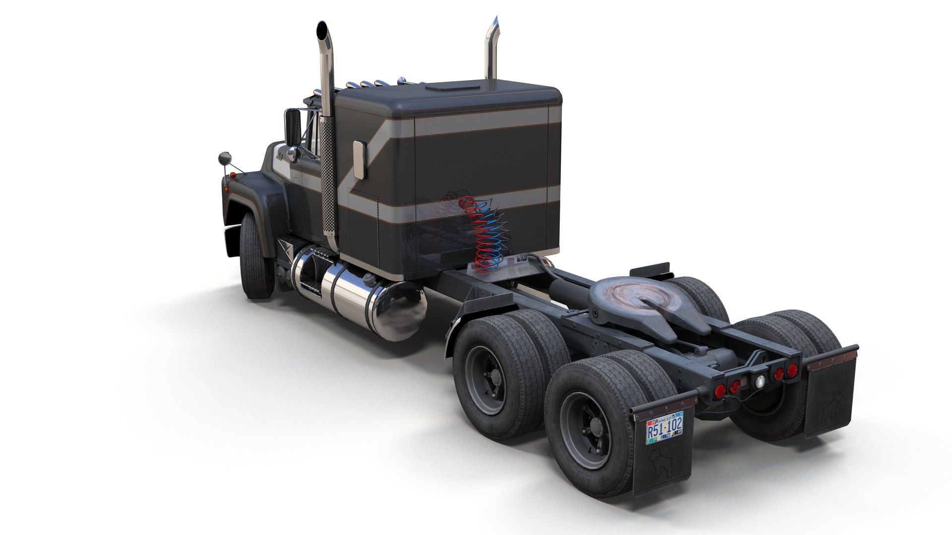Mack R 1980 PBR 3D model - TurboSquid 1887913