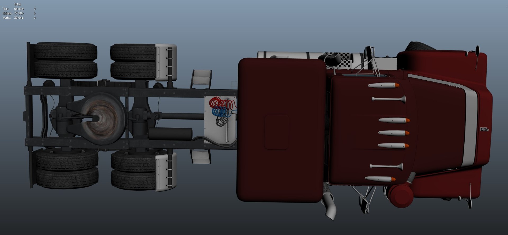 Mack R 1980 PBR 3D Model - TurboSquid 1887913