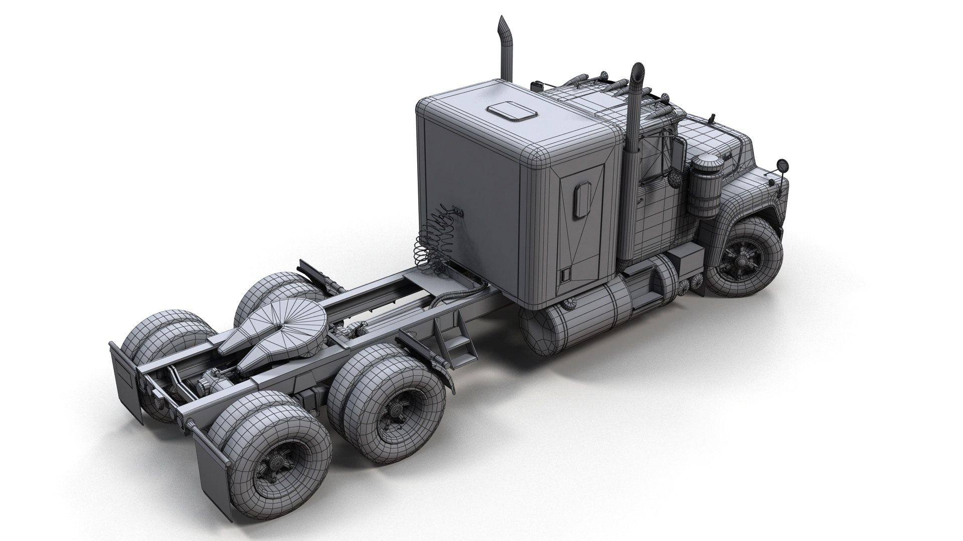 Mack R 1980 PBR 3D model - TurboSquid 1887913