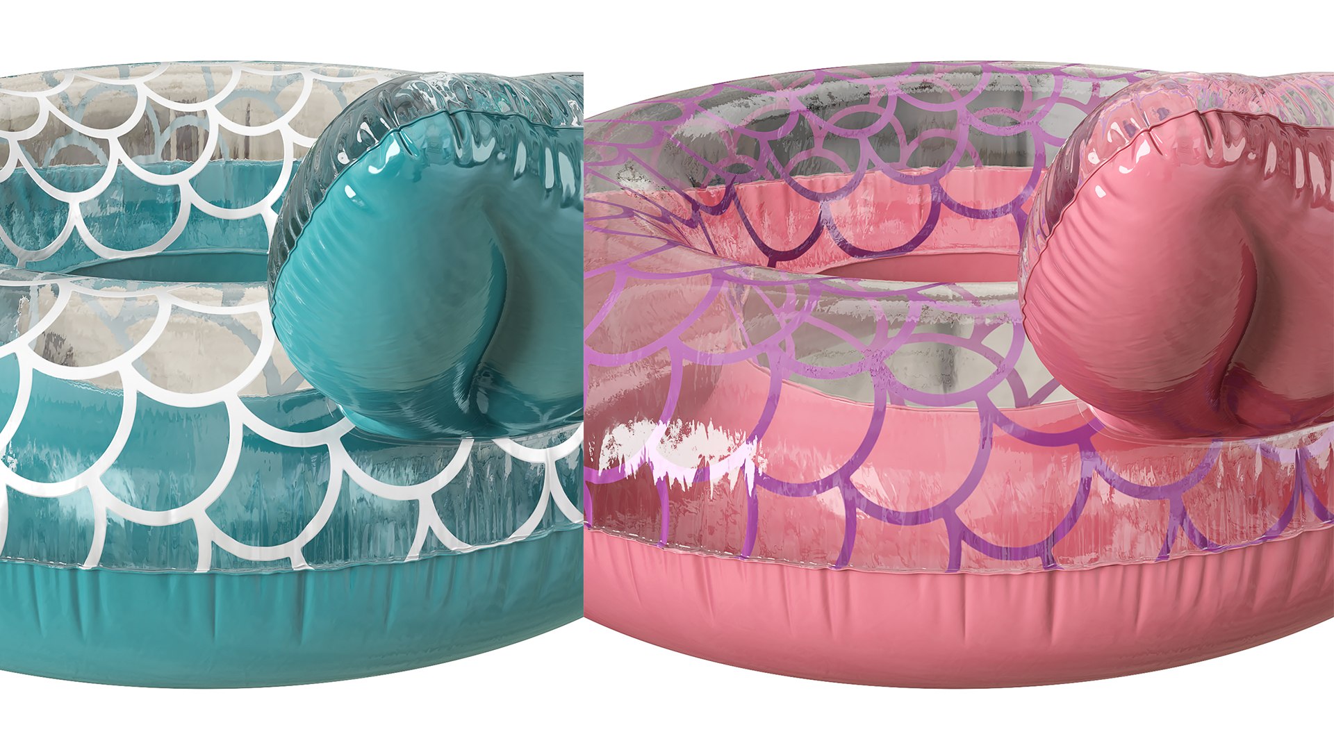 Sunny LIFE Mermaid Inflatable Pool Ring 3D Model - TurboSquid 2204081