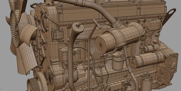 3D model detroit diesel series 60 - TurboSquid 1293699