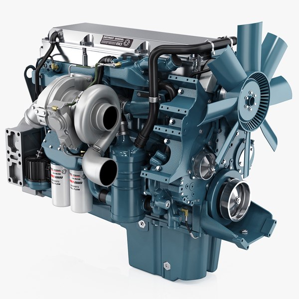 modelo 3d Motor diesel Detroit serie 60 - TurboSquid 1293699