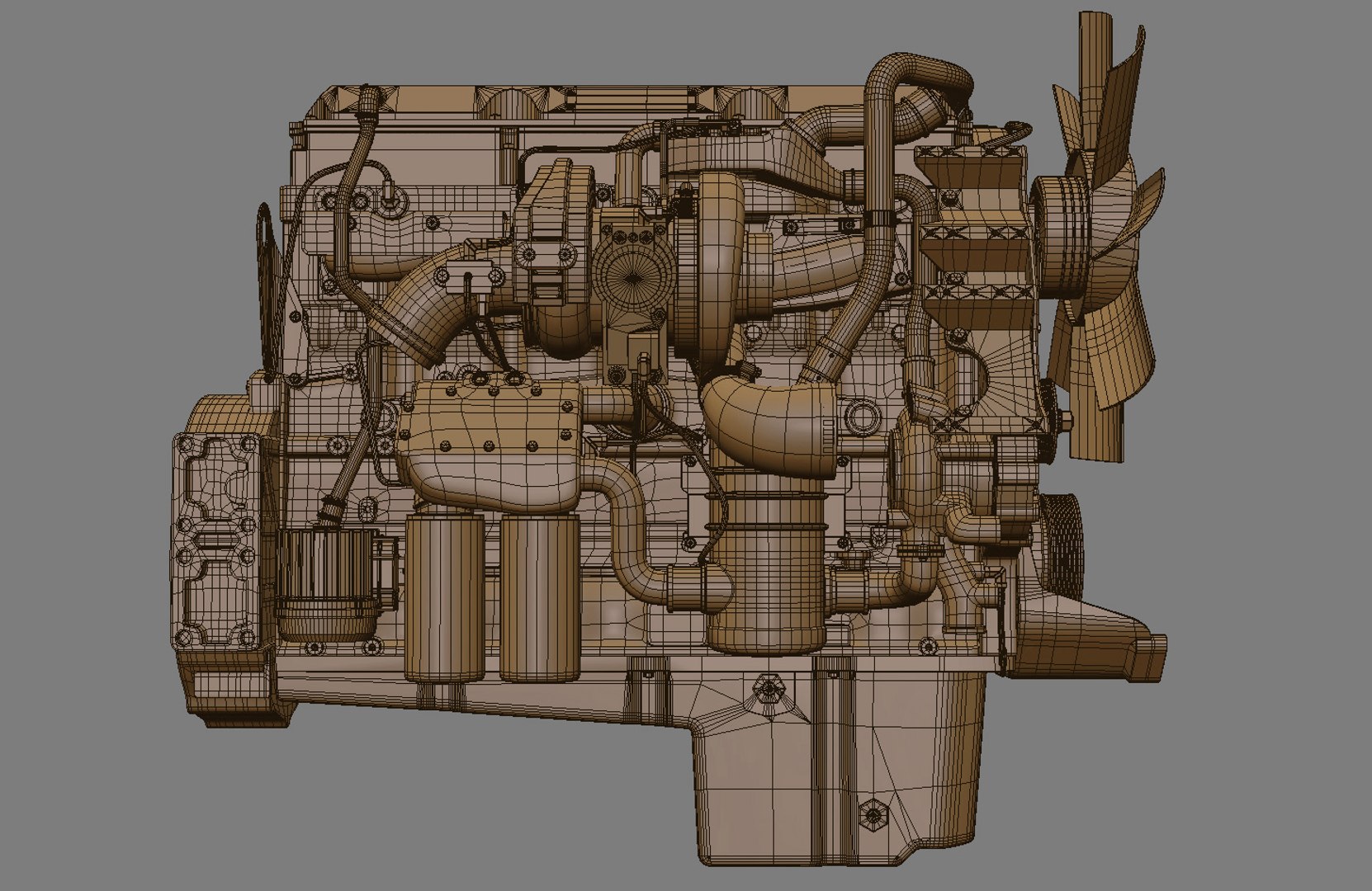 3D Model Detroit Diesel Series 60 - TurboSquid 1293699