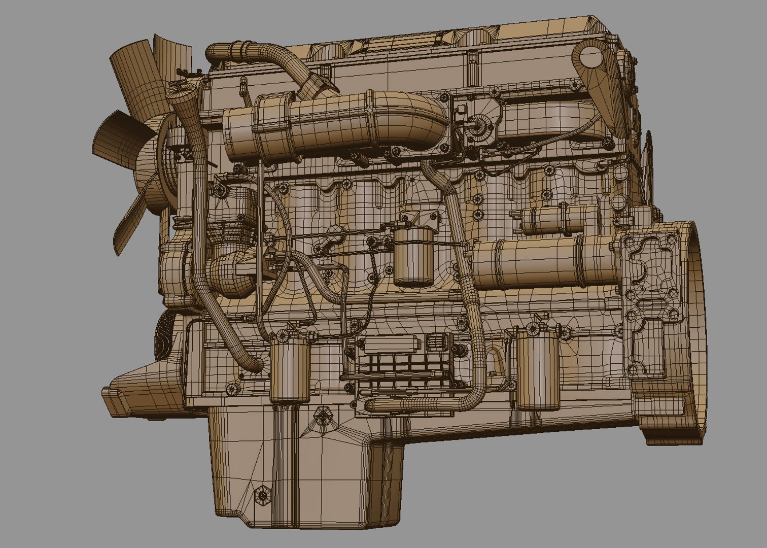 3D Model Detroit Diesel Series 60 - TurboSquid 1293699