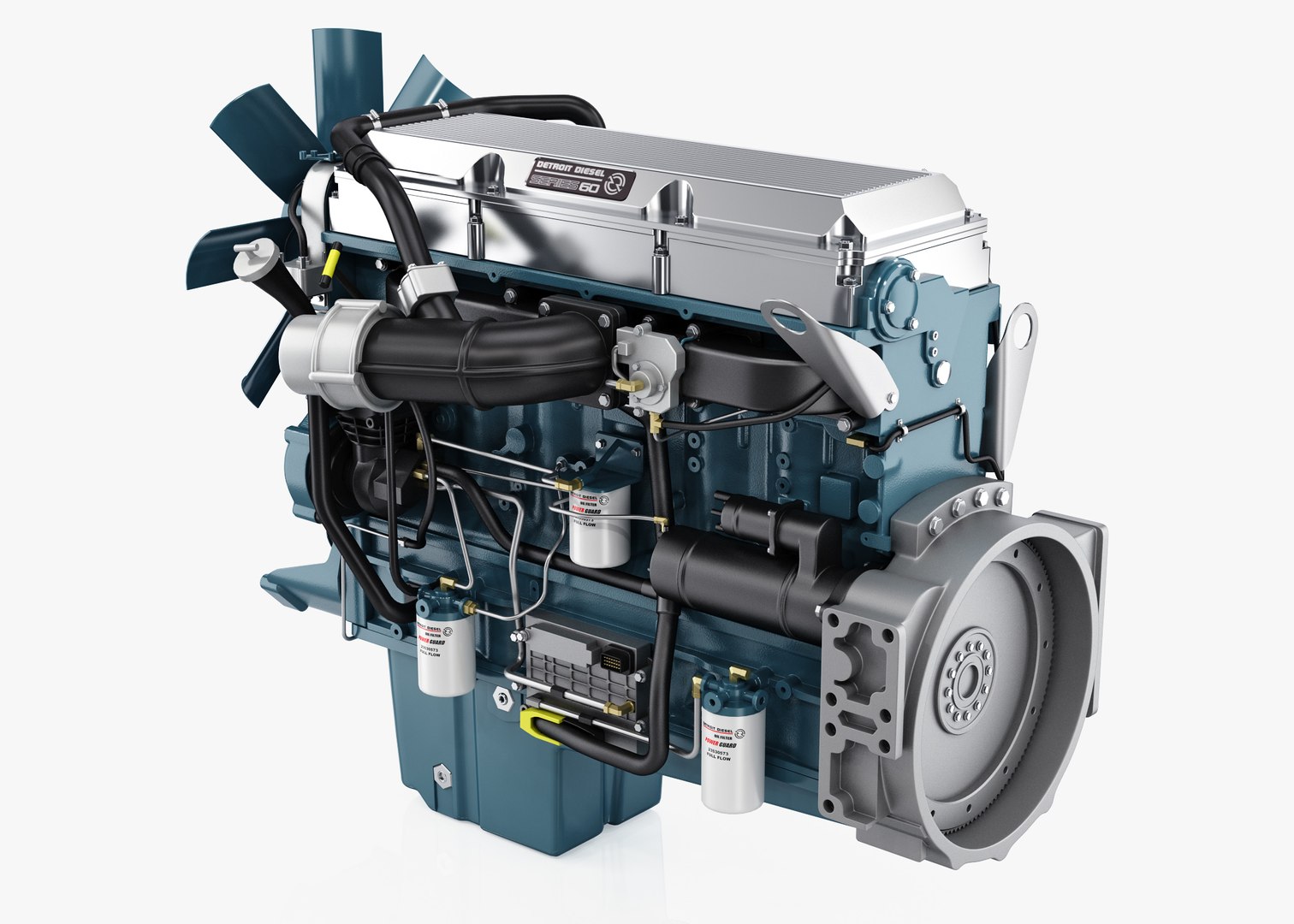3D Model Detroit Diesel Series 60 - TurboSquid 1293699
