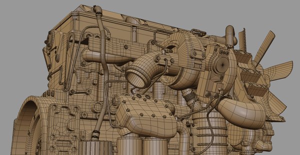 modelo 3d Motor diesel Detroit serie 60 - TurboSquid 1293699