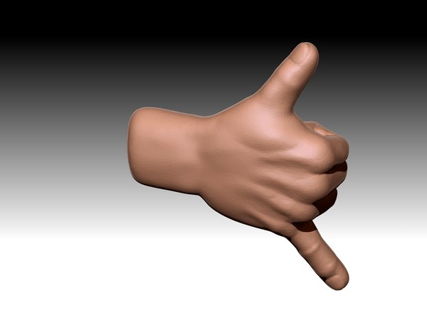 3D shaka hand - TurboSquid 1700191