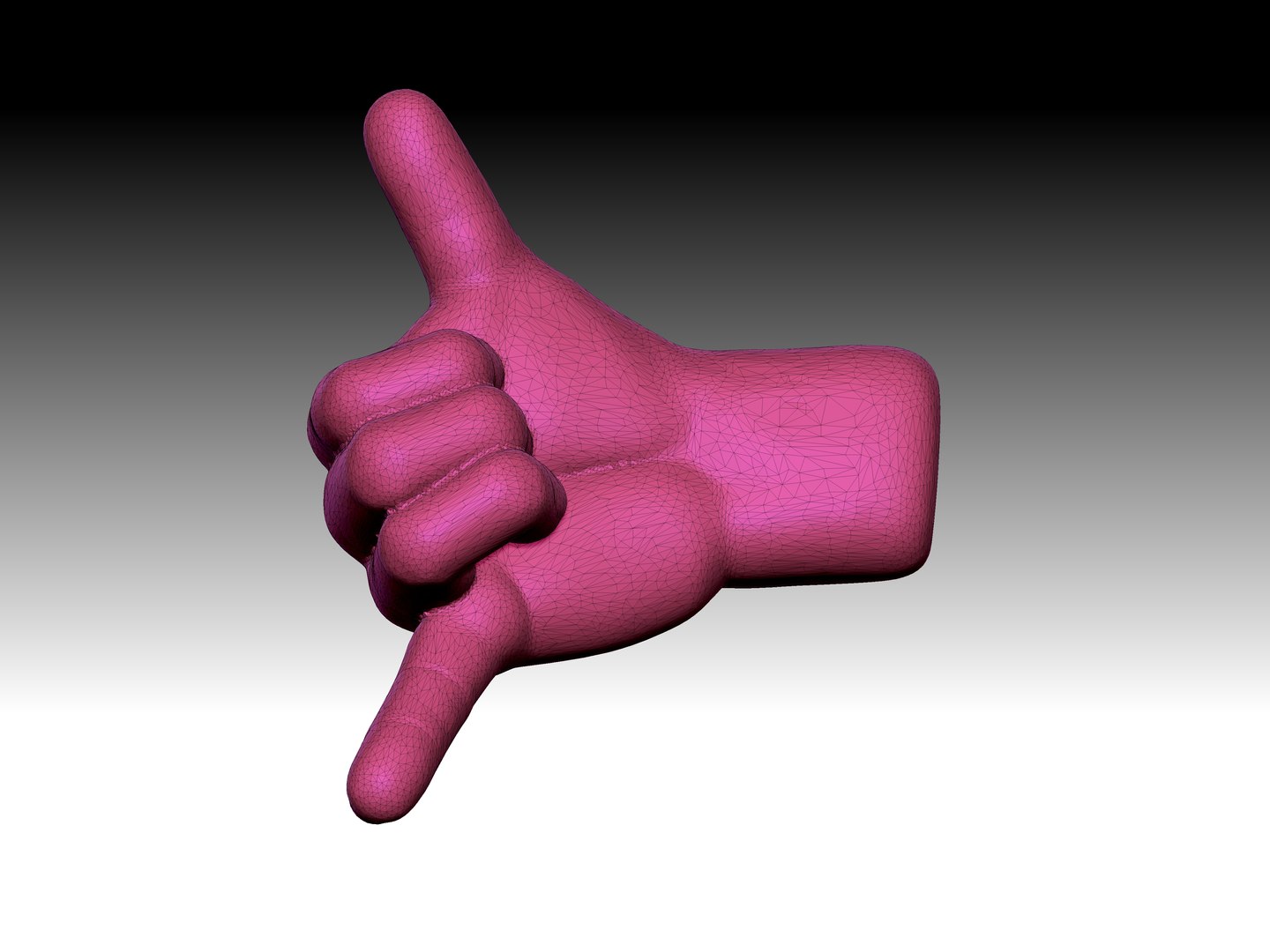 3D Shaka Hand - TurboSquid 1700191