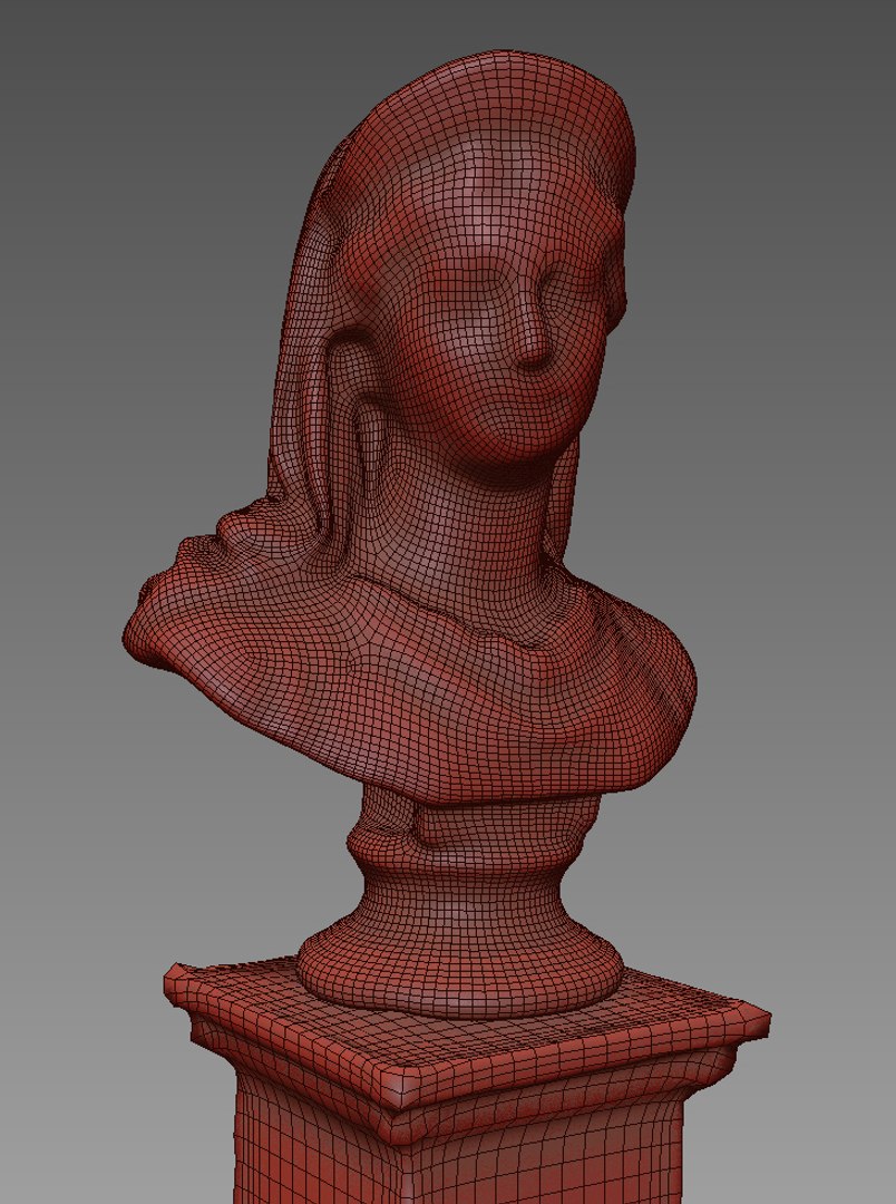 3ds max statue bust
