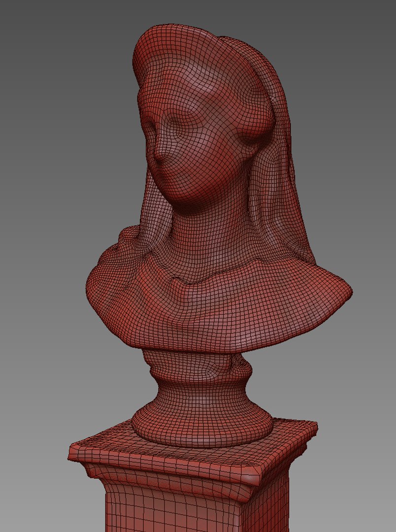 3ds max statue bust