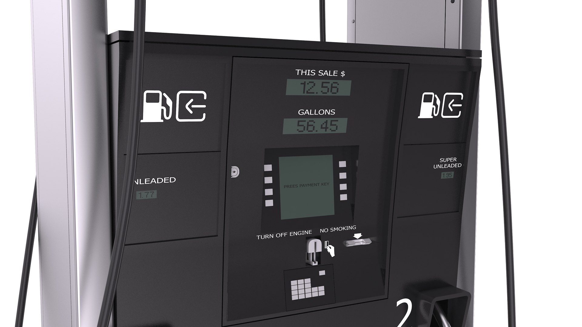 3D Gas Pump - Yellow Model - TurboSquid 1910819