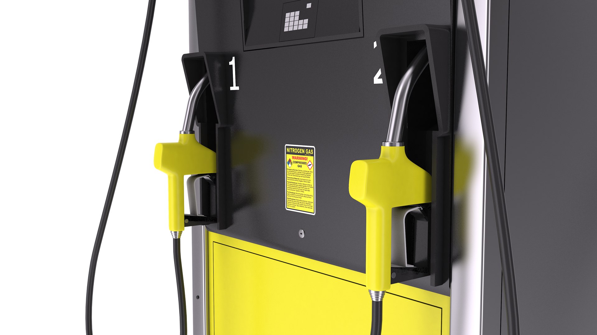 3D Gas Pump - Yellow Model - TurboSquid 1910819