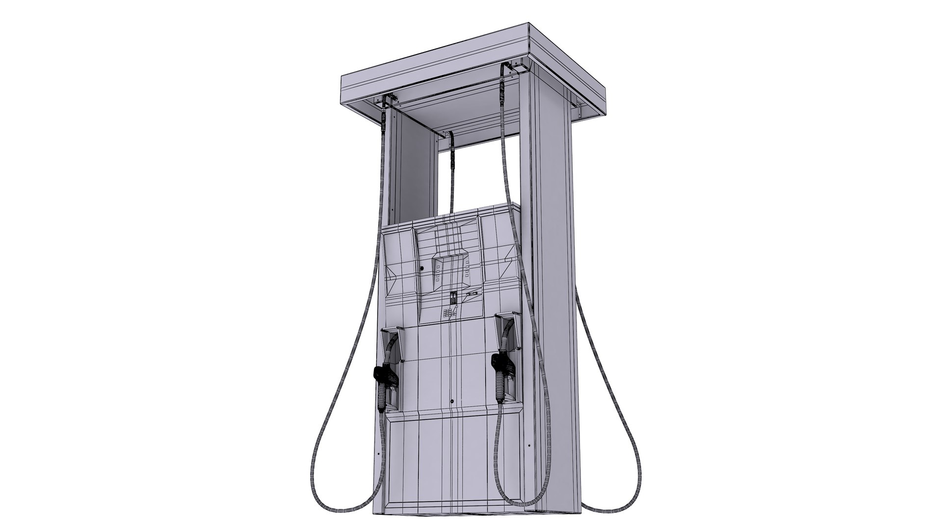 3D Gas Pump - Yellow Model - TurboSquid 1910819