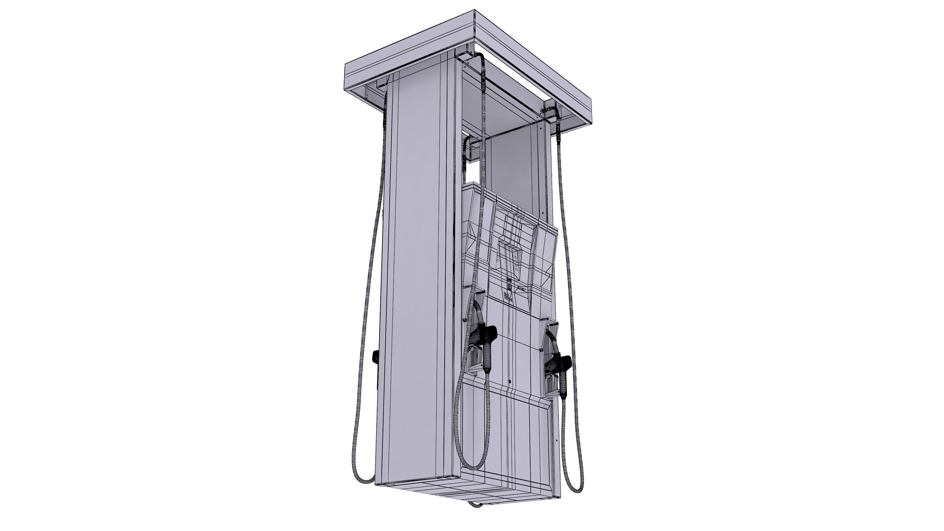 3D Gas Pump - Yellow Model - TurboSquid 1910819