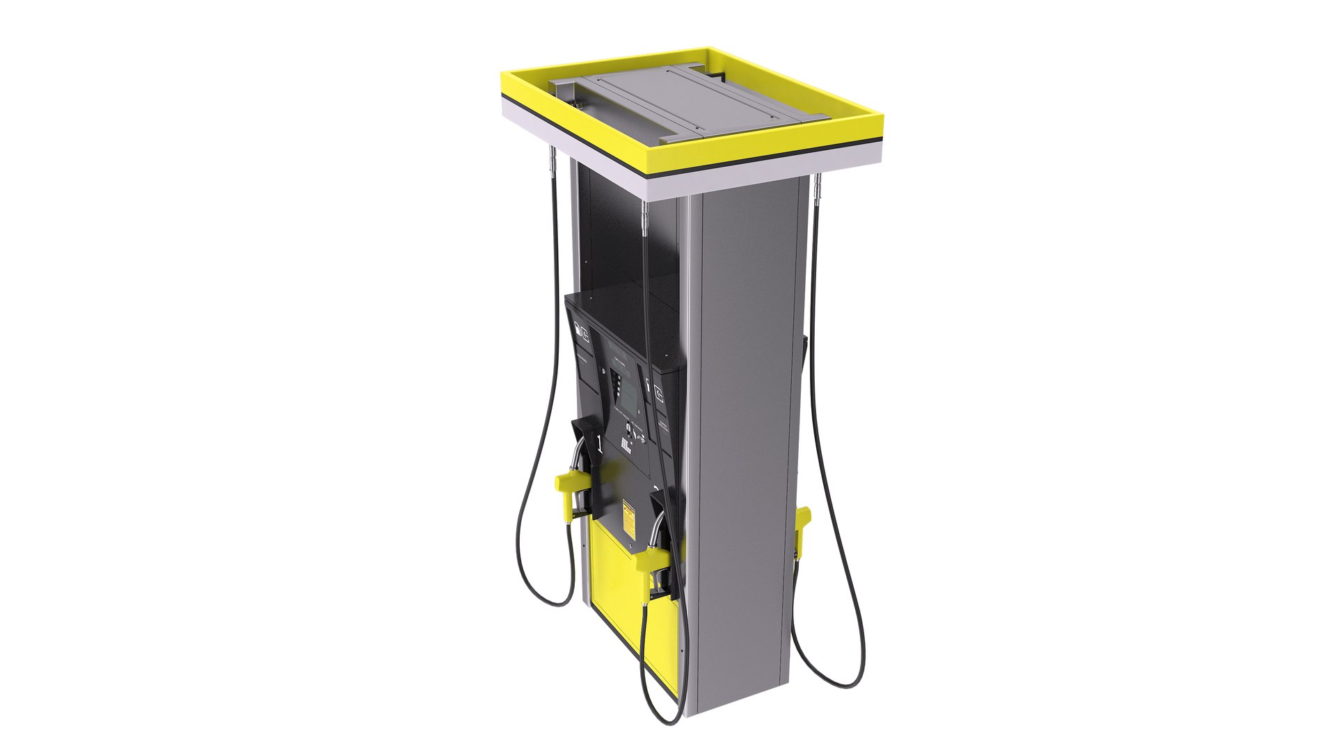 3D Gas Pump - Yellow Model - TurboSquid 1910819