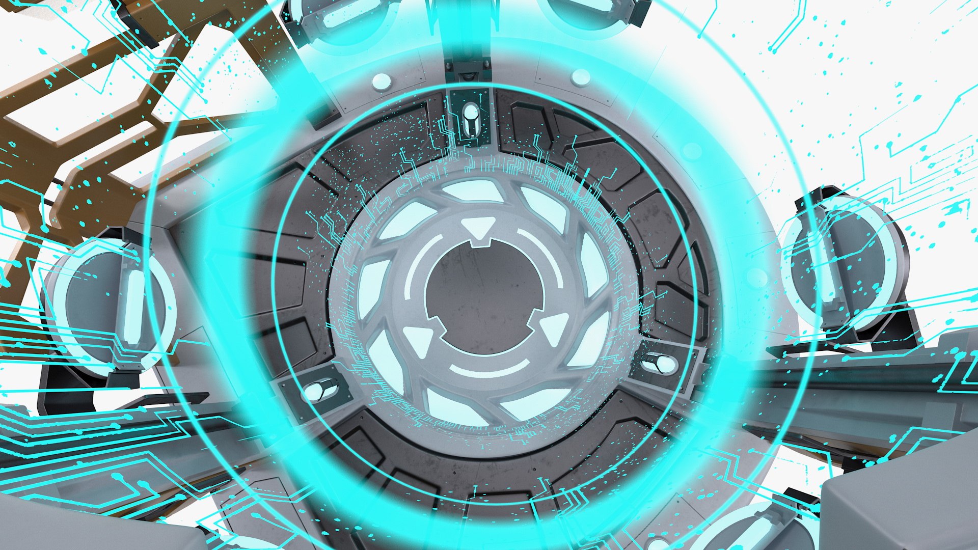 3D sci fi operating teleportation - TurboSquid 1634020