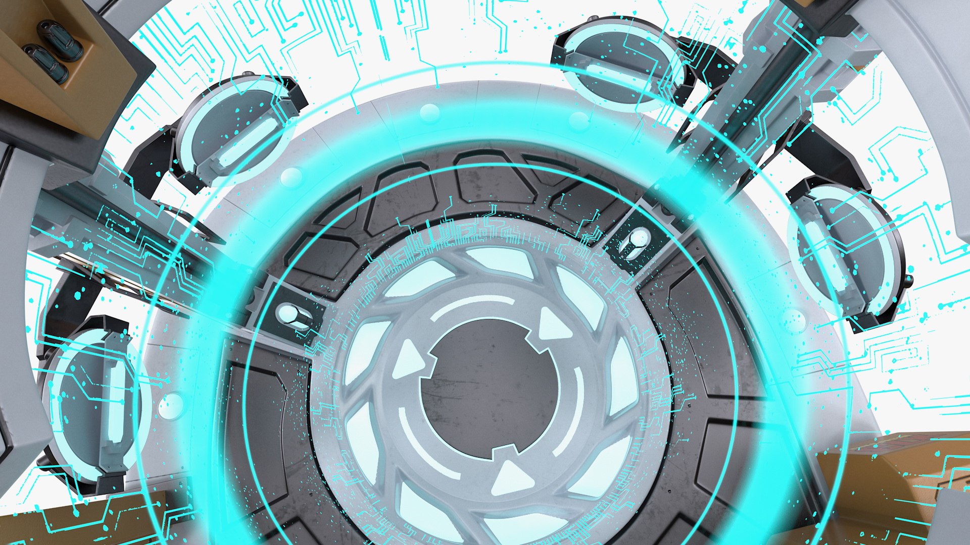 3D sci fi operating teleportation - TurboSquid 1634020