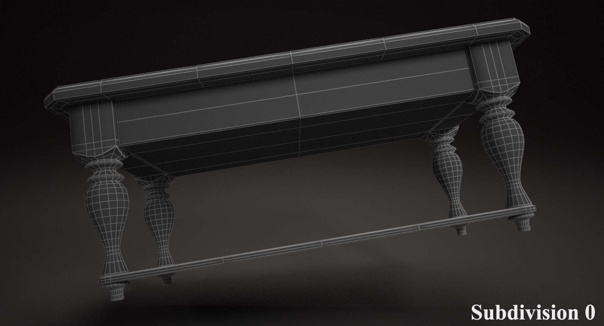 Cocktail Table 3D - TurboSquid 1205872