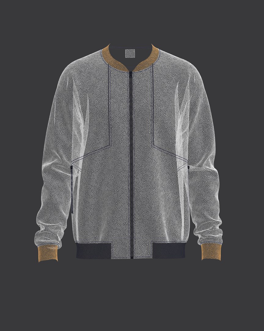 3D Jacket Grey Melvin - TurboSquid 1938307