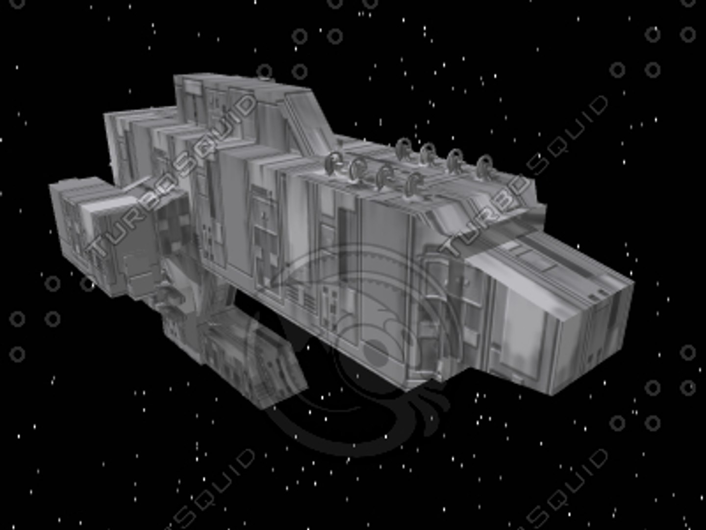 Free Space Ship 3d Model