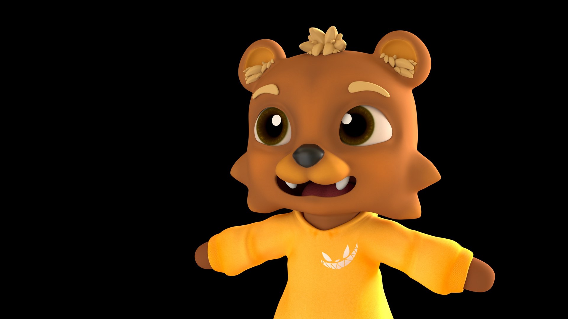 3D Model Teddy Cute Character - TurboSquid 2074769